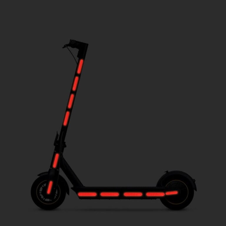 Waterproof, reflective stickers for electric scooters - noPedals.eu