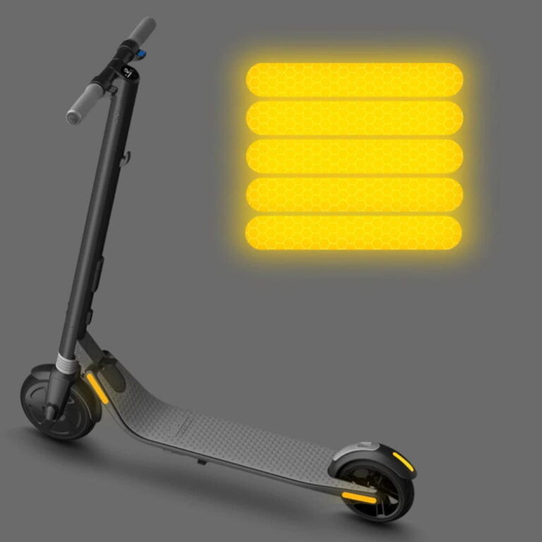 Waterproof, reflective stickers for electric scooters - noPedals.eu