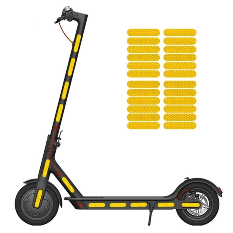 Waterproof, reflective stickers for electric scooters - noPedals.eu